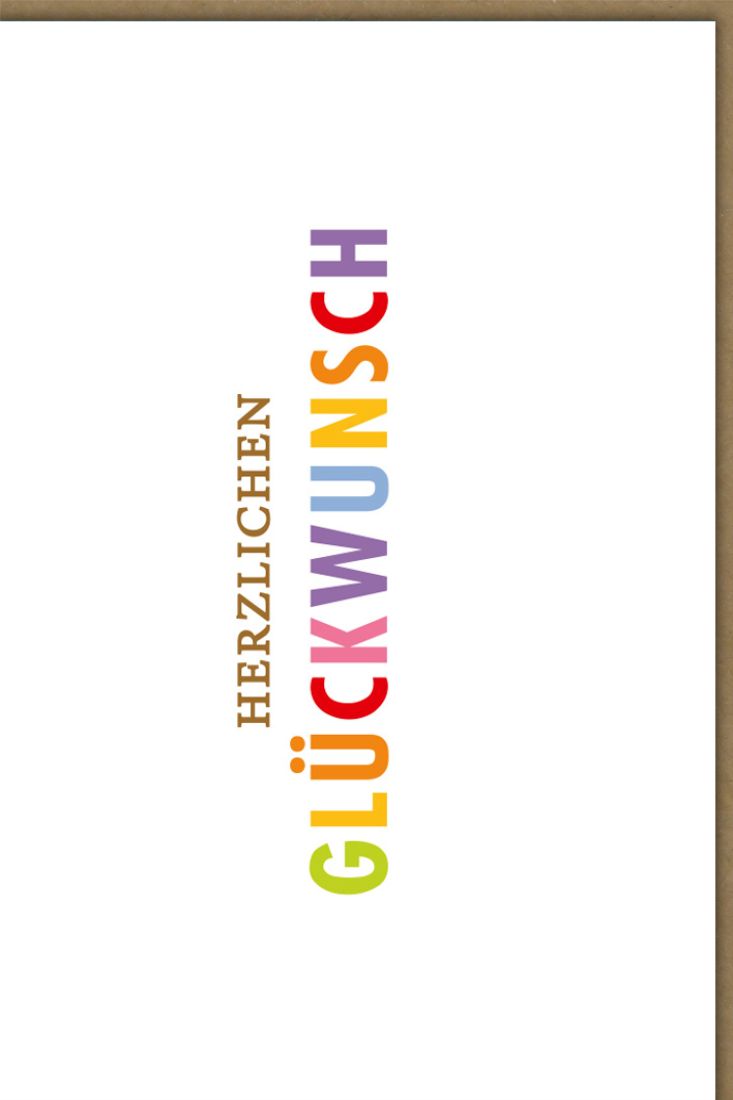 Geburtstagskarte Buchstaben bunt Midoro Herzlichen Glückwunsch Geburtstagskarte Buchstaben bunt Midoro Herzlichen Glückwunsch